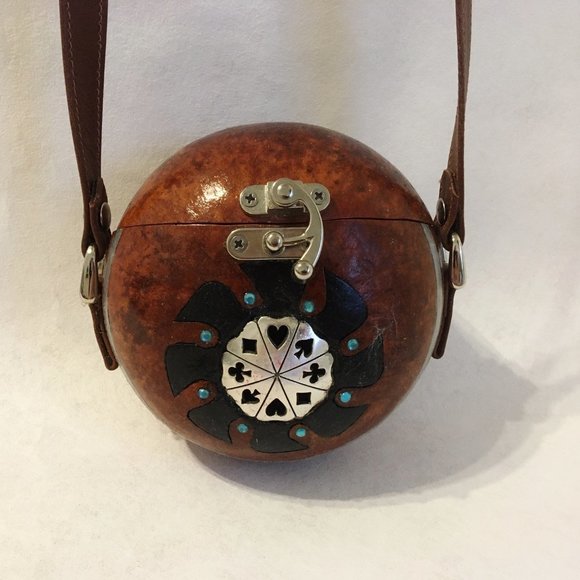 Hand Crafted | Bags | Unique Gourd Purse Handmade Evening Shoulder Bag ...